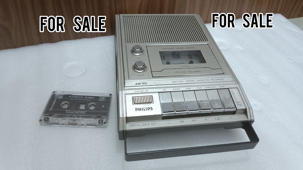 sold out (9310741161) PHILIPS AM125 VINTAGE TAPE RECORDER - YouTube