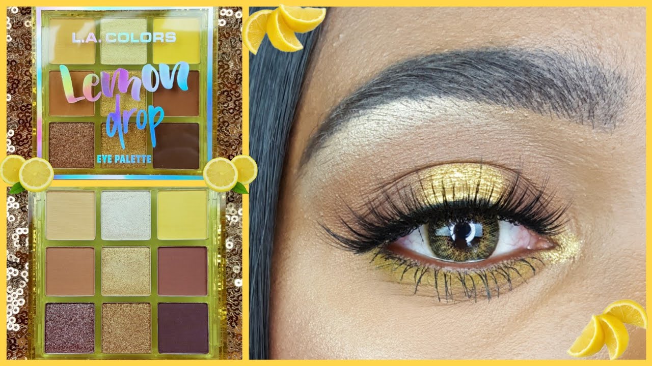 LA Colors Lemon Drop Palette • LA Colors Fruity Fun Collection - YouTube