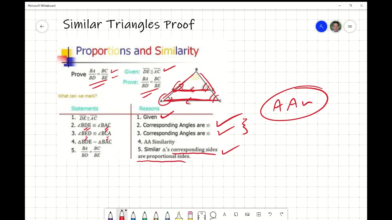 Similar Triangles Proof - YouTube