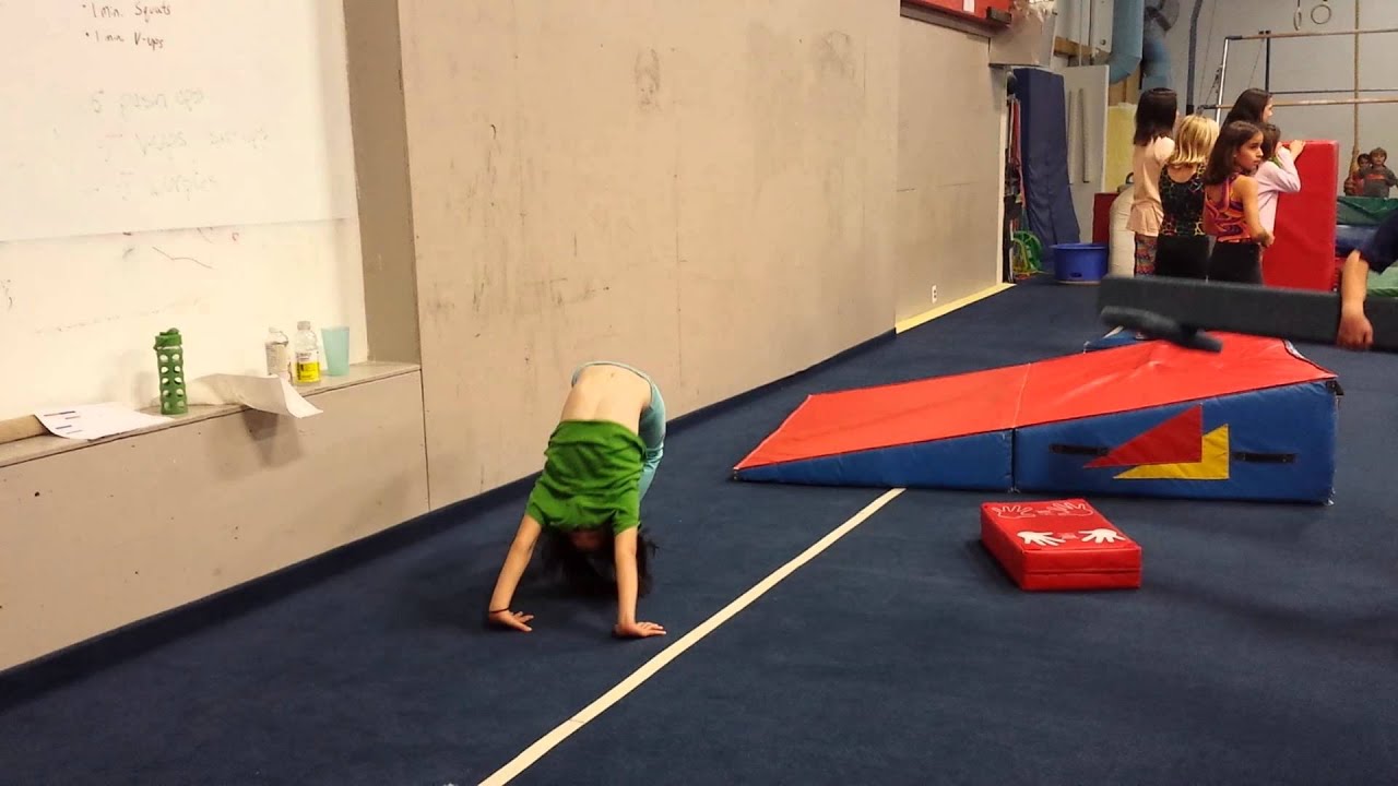 Talia Hadar gymnastics, 3rd grade - YouTube