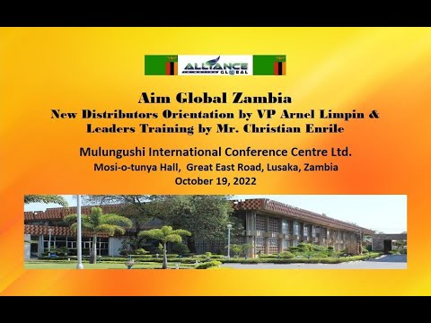 AIM Global Zambia NDO by VP Arnel Limpin & LEADERS TRAINING by Mr ...