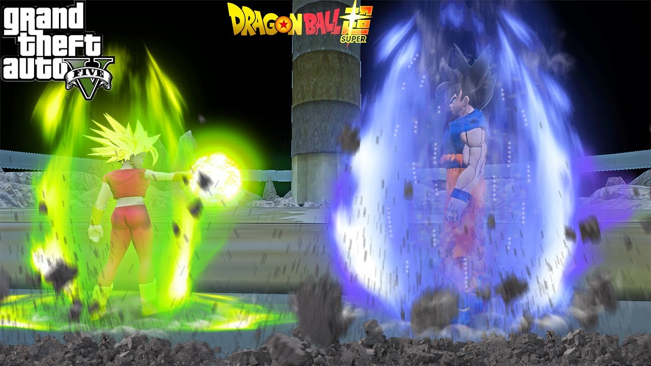 GTA 5 - UItra Instinct Goku vs Kefla | DBZ Mods | Tournament of Power ...