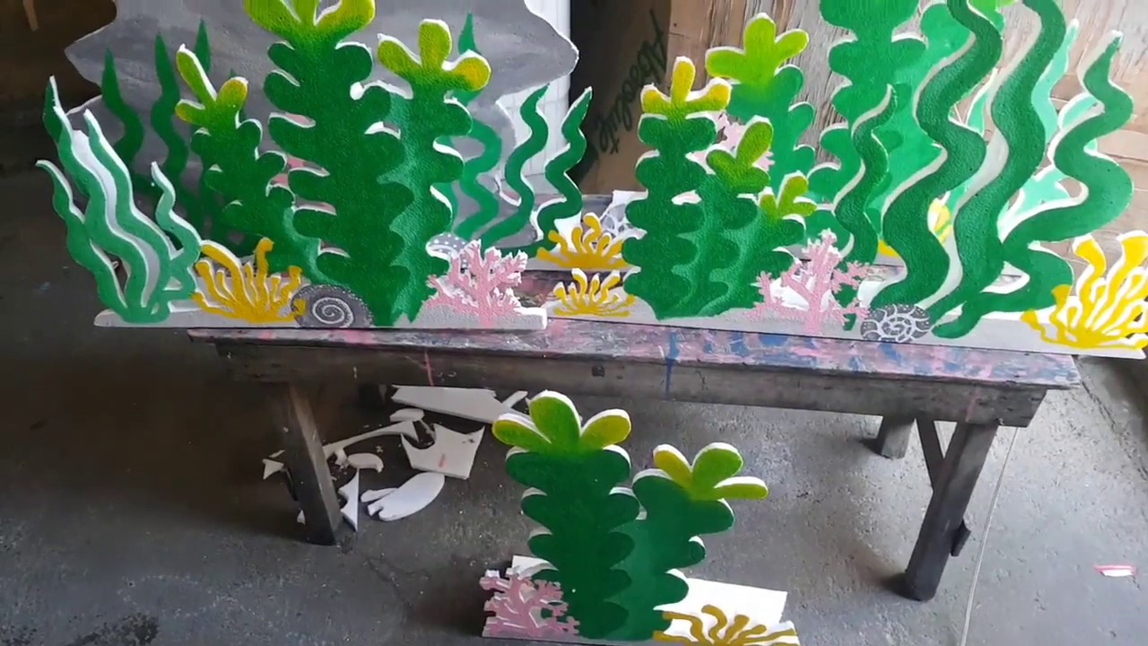 Styrofoam for backdrop design| DIY | Cutting | Painting | Polystyrene ...