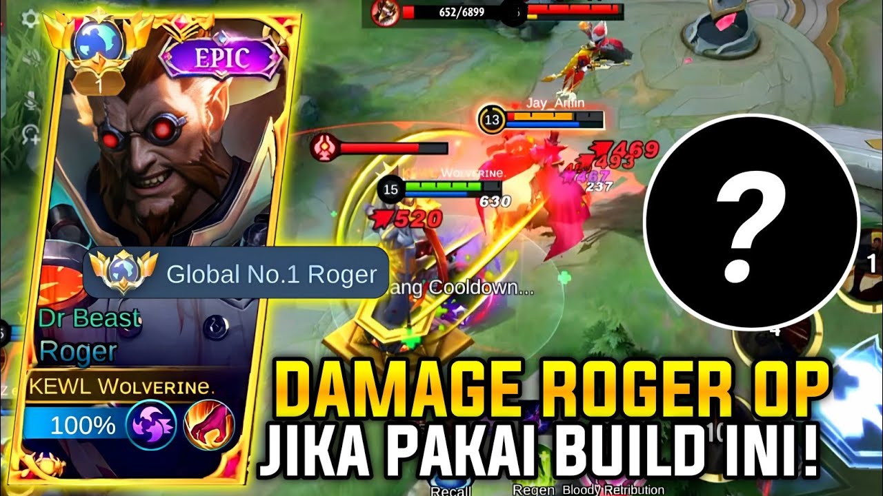 HACK DAMAGE ROGER | BUILD ROGER TERSAKIT SEPANJANG MASA | ITEM ROGER ...