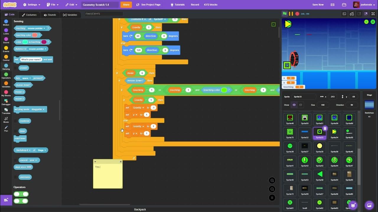 Geometry Scratch Game mode 6 new code - YouTube