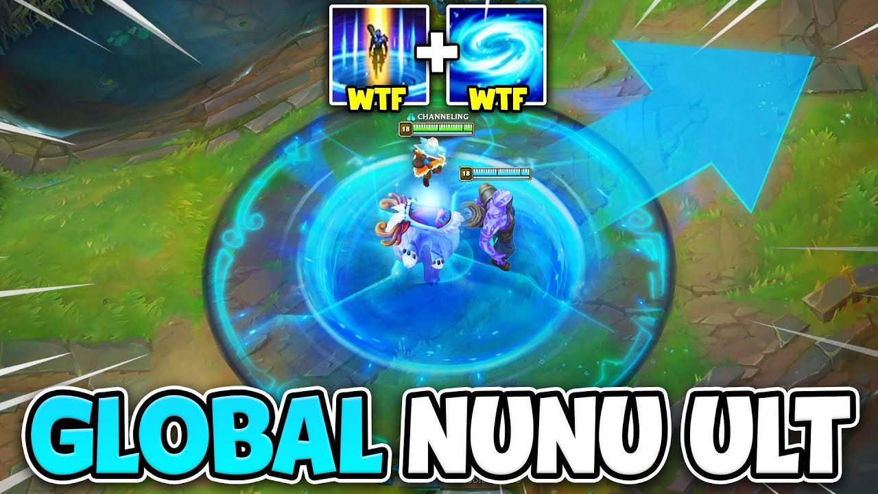 WE TELEPORTED A FULLY-CHARGED NUNU ULT ON TOP OF THE ENEMY... (INSTA ...