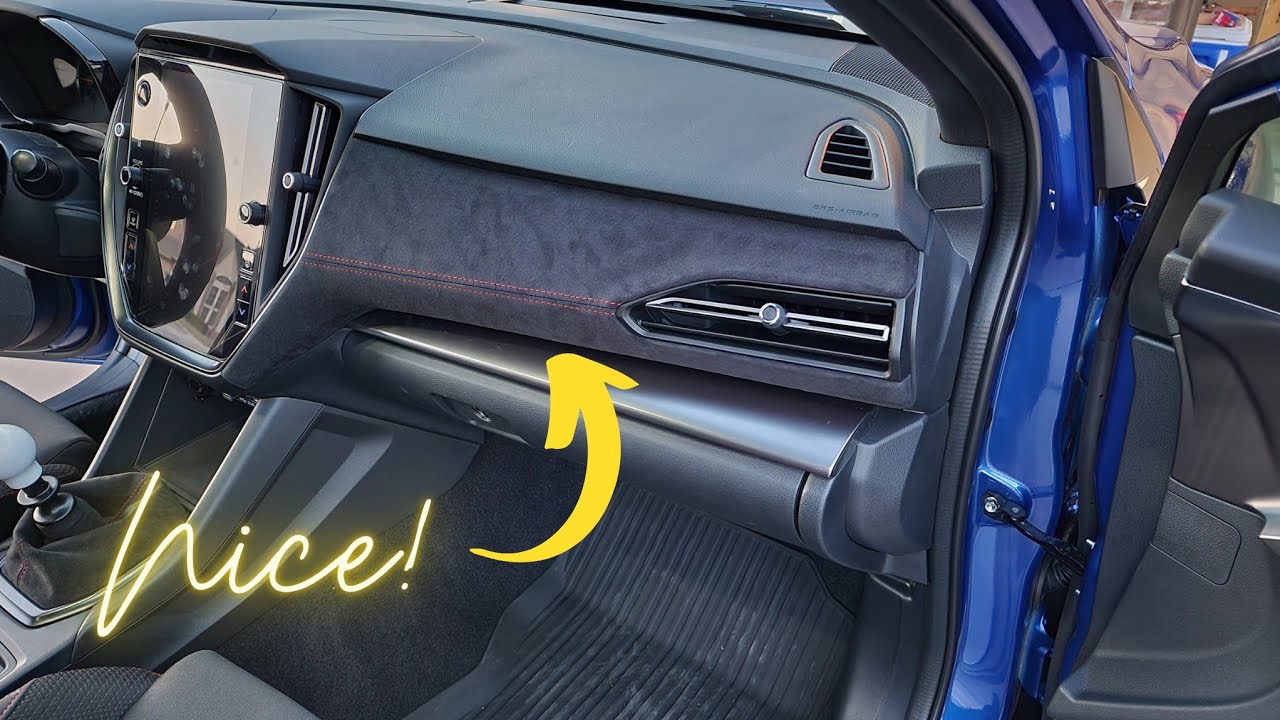 OEM Ultrasuede Dash Instrument Panel Install | 2022+ VB Subaru WRX ...