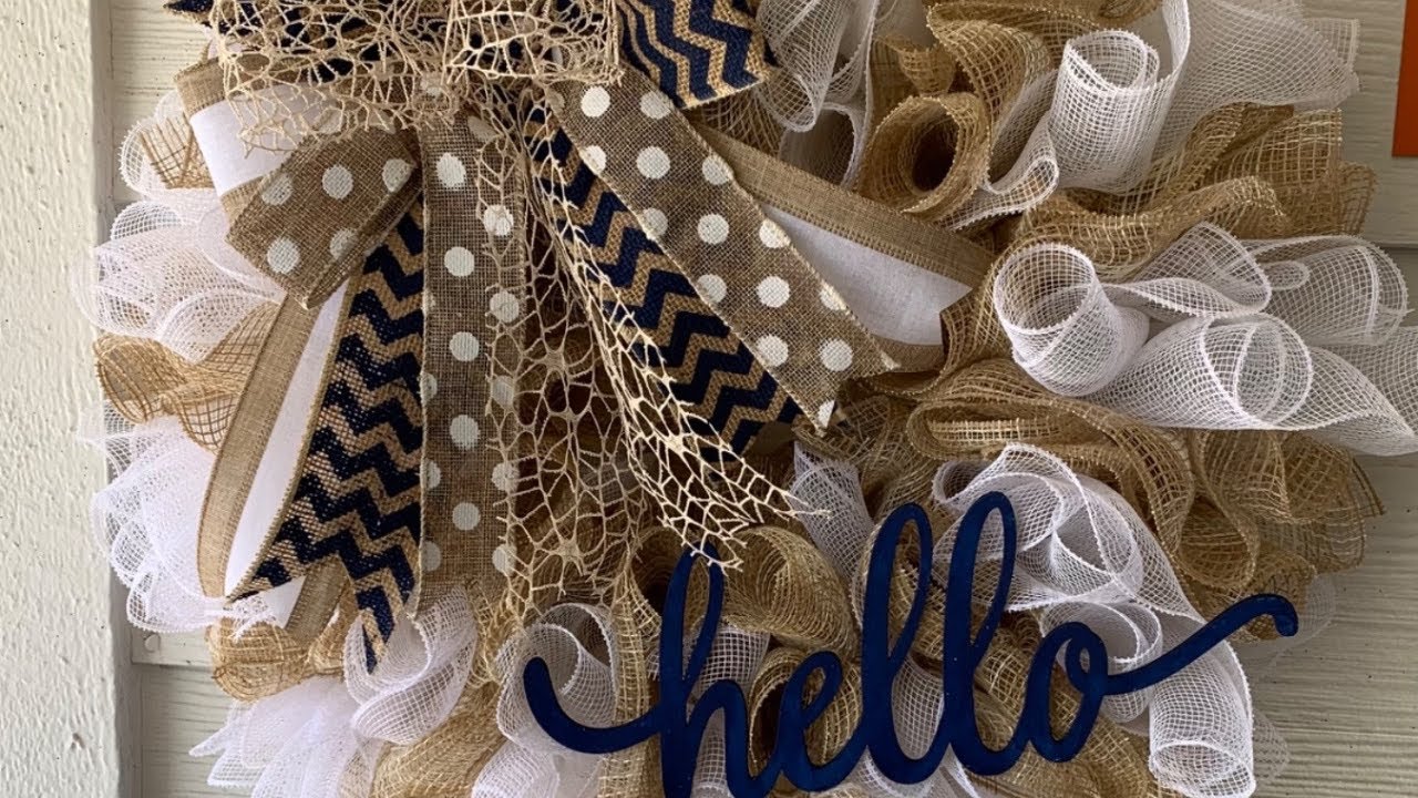 Cruffle/ Woodland Ruffle Year Round Wreath with Pop of Color - YouTube