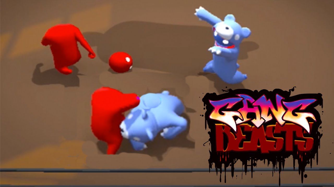 Gang Beasts: THE BEAR VS THE HEADLESS GUY! - YouTube