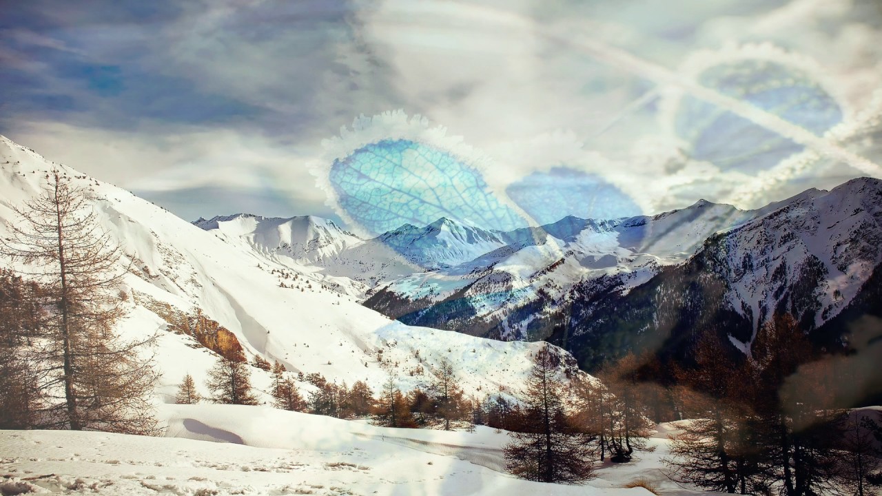 Beautiful Relaxing Music, Stunning Snow, Mountains, Landscapes, Sleep ...