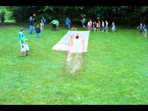 Chocolate slip n slide - YouTube