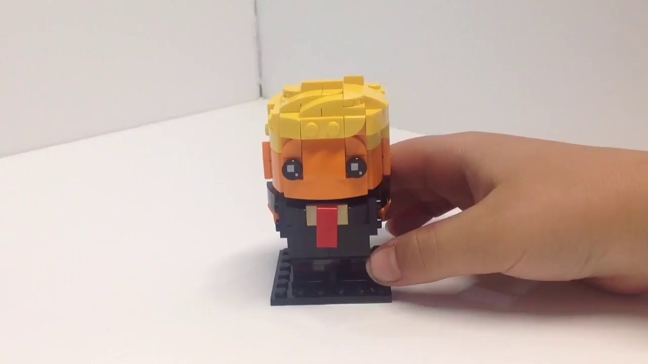 How To Build A Lego Donald Trump BrickHeadz - YouTube