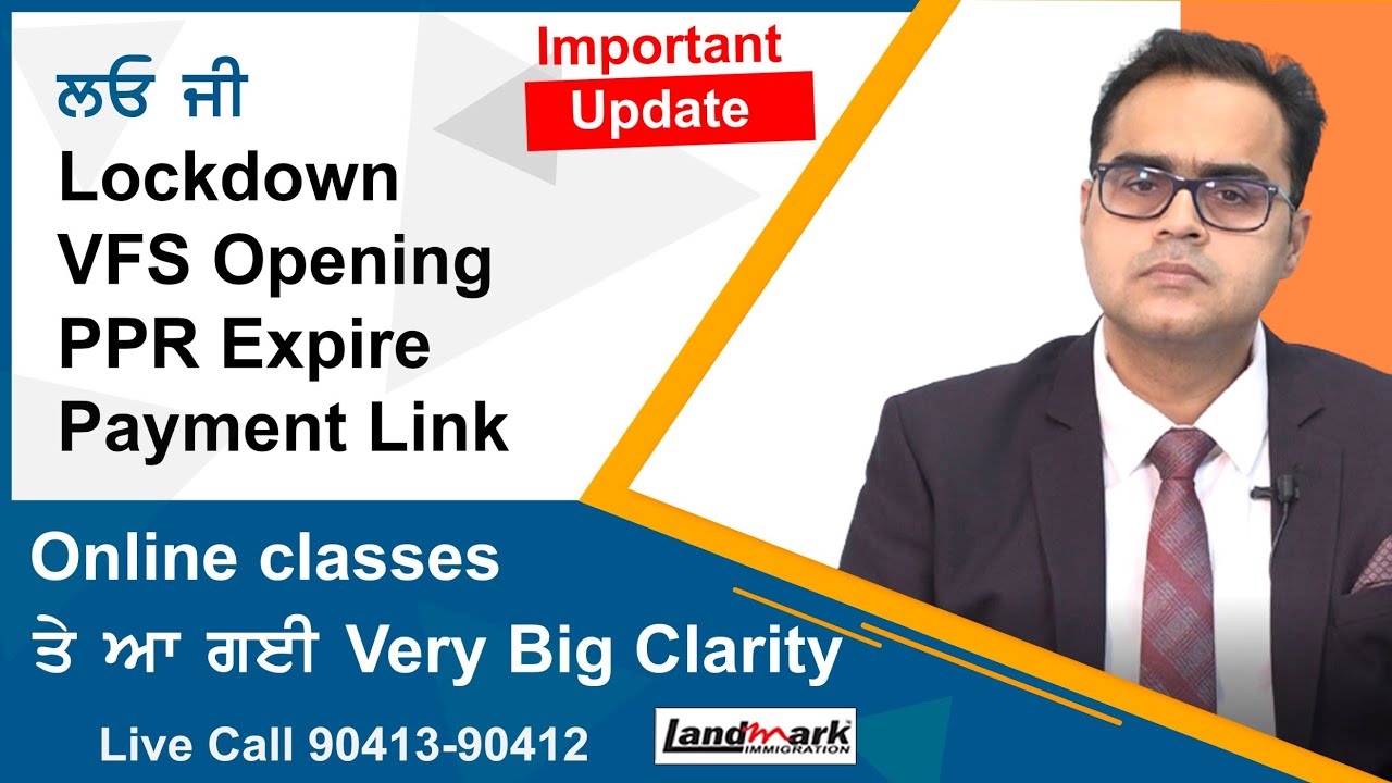 Canada Study New Updates | PPR Expire | Payments Link | Biometric ...