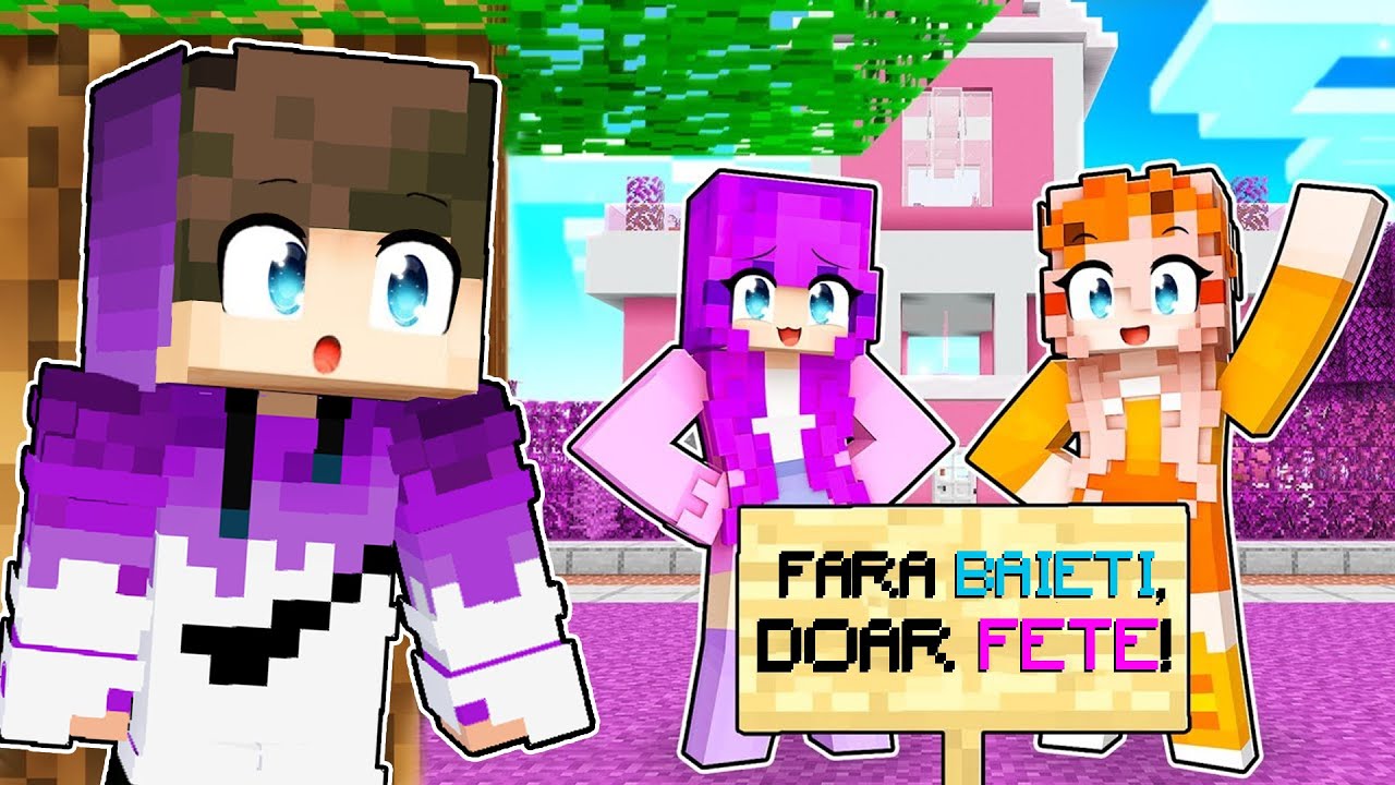 M-am Dat Drept *FATA* Pe Un Server De MINECRAFT Doar Pentru FETE! - YouTube