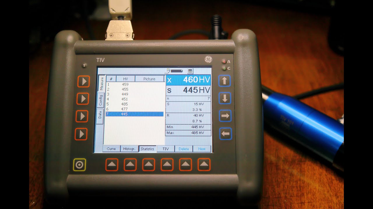 Твердомер Krautkramer TIV, Hardness Tester - YouTube