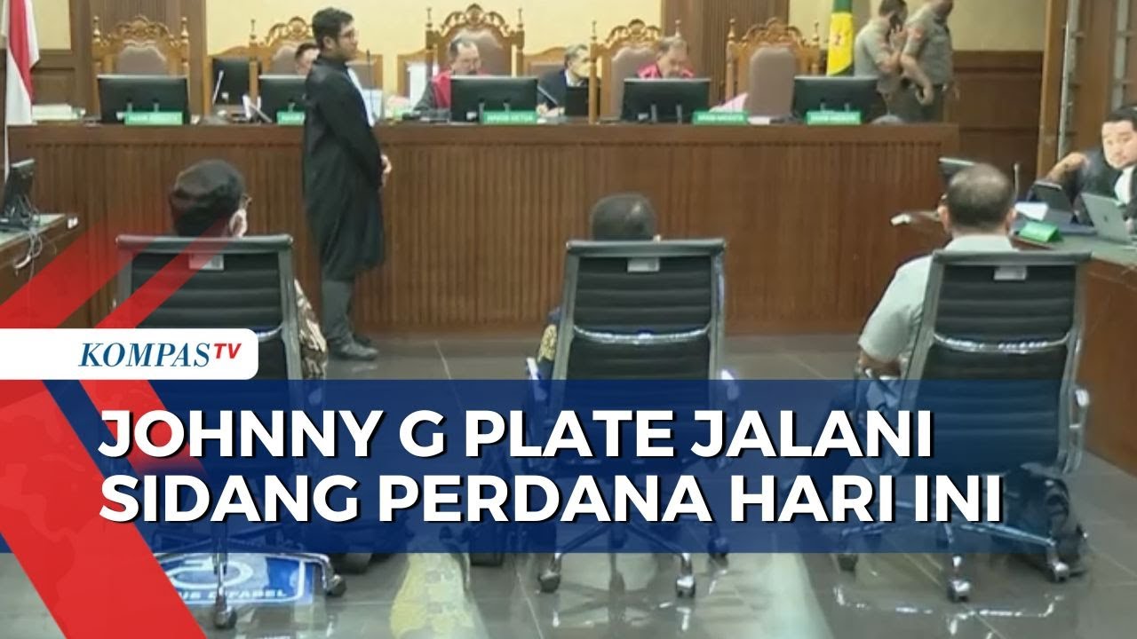 Johnny G Plate Jalani Sidang Perdana Pembacaan Dakwaan Kasus Korupsi