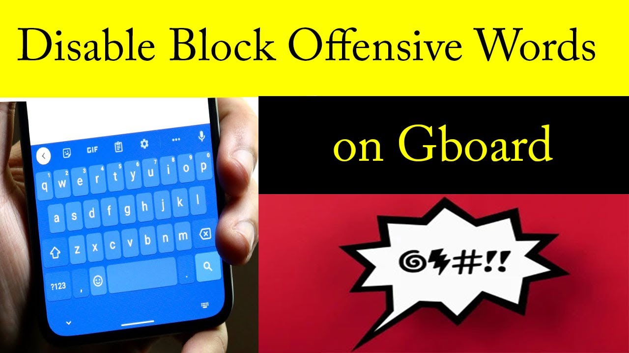 How To Disable Block Offensive Words on Gboard/Google Keyboard? - YouTube