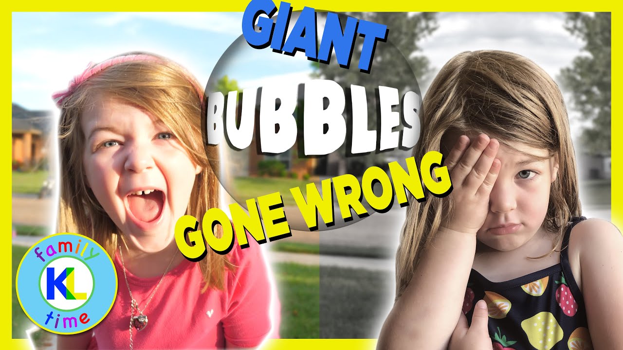 Playing with Giant Bubbles GONE WRONG!!! - YouTube