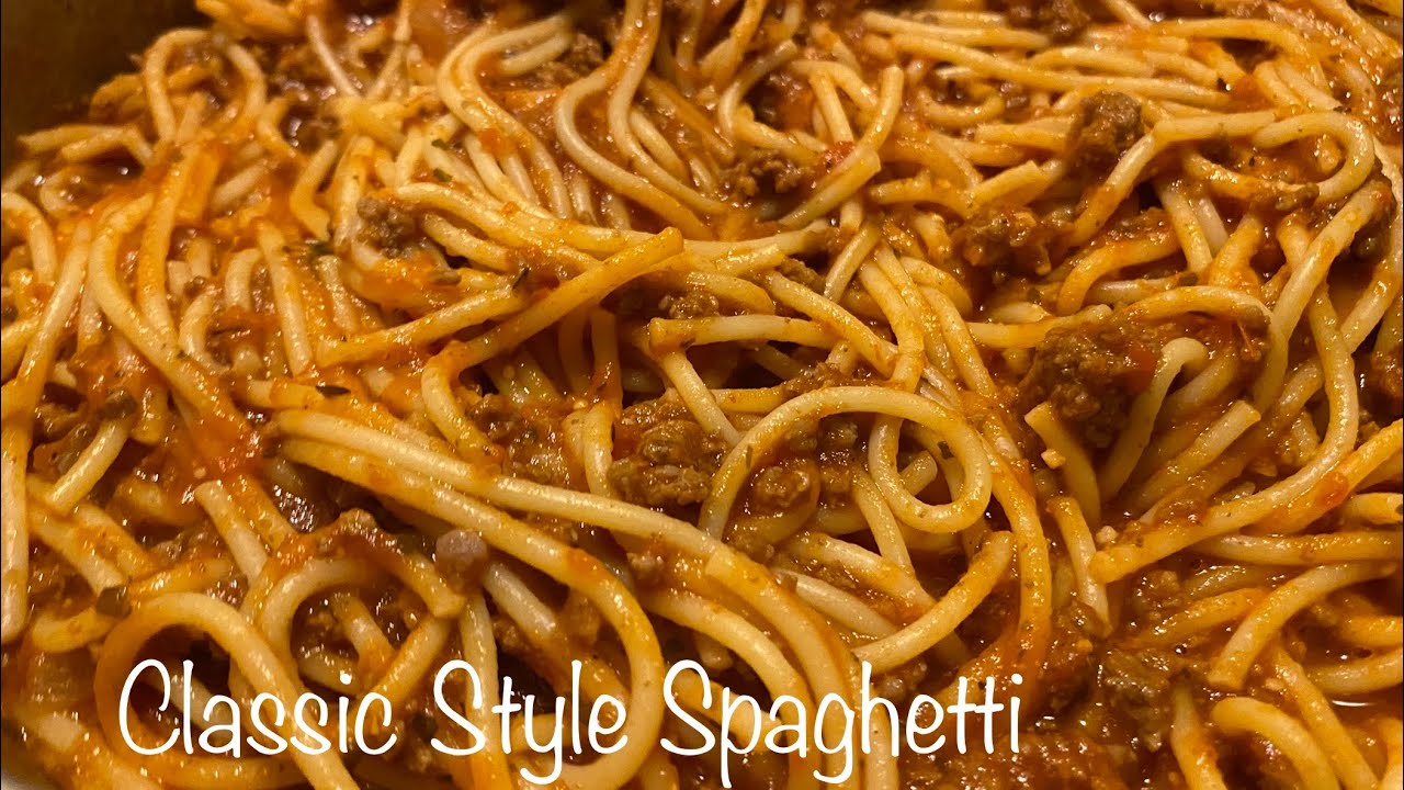 How To Make The Best Tasting Spaghetti | Classic Style Spaghetti - YouTube