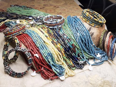 FBLIVE062223 Czech Tube Strands, Memory Wire Kits with Bolo Leather