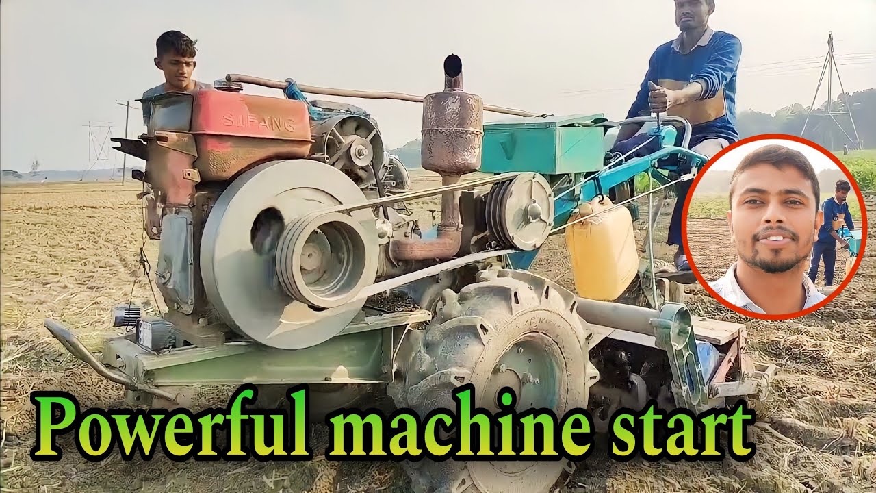 Powerful machine start - Mini tractor - Amazing machine start (Part=632 ...