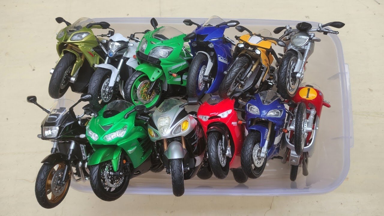 Diecast Metal Scale Model Motorcycles 1/12, Kawasaki Ninja, Ducati Bike ...