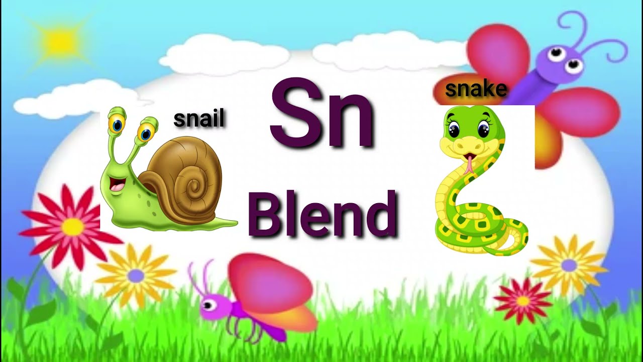 Sn blend- Beginning sound words - YouTube