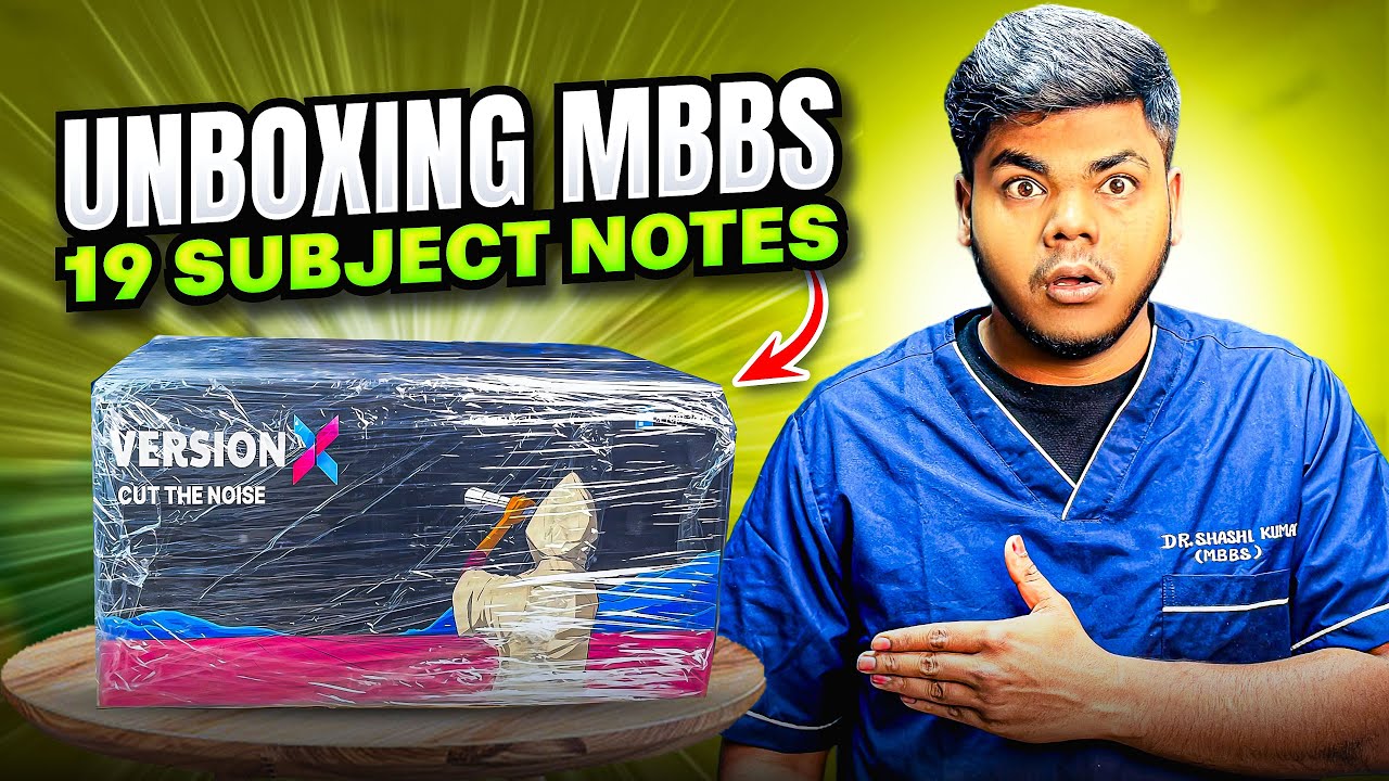 Unboxing ALL MBBS Notes in 9 Minutes! 📚😱 | Prepladder Version X vs ...
