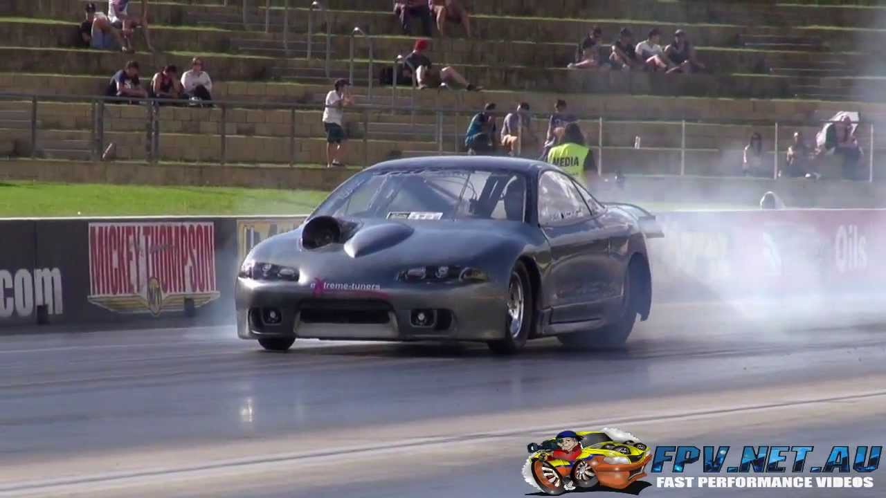 TRP 4G63 TURBO ECLIPSE 7 17 @ 194 MPH JAMBOREE SYDNEY 2013 - YouTube