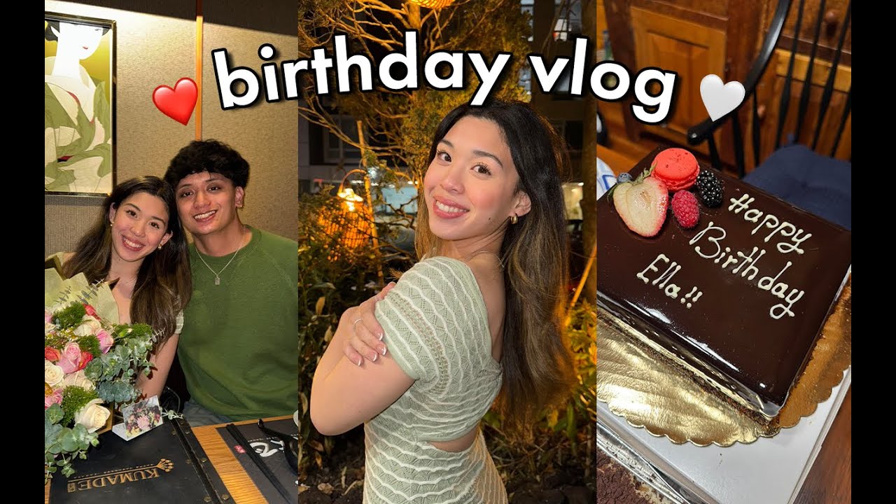 I TURNED 22 ! (birthday freebies, surprise flowers, FIRST BIG GIRL ...