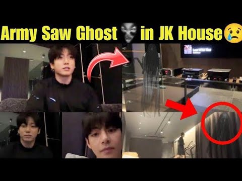 BTS Army Saw Ghost 😲 in JK House 😥 Jungkook House Haunted 😭 JK Weverse LIVE 🔴 Ghost Bhoot Spotted 😈 