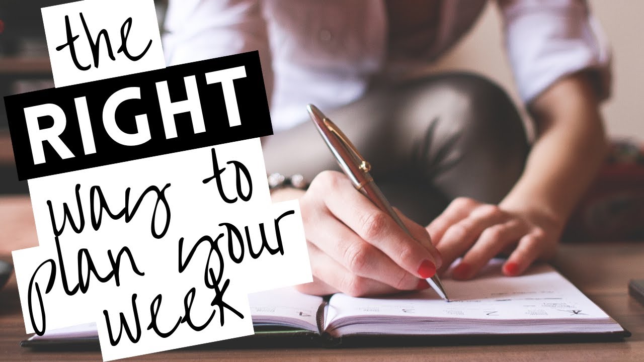BEST TIPS FOR PLANNING OUT YOUR WEEK: How to Plan Your Week Right | How ...