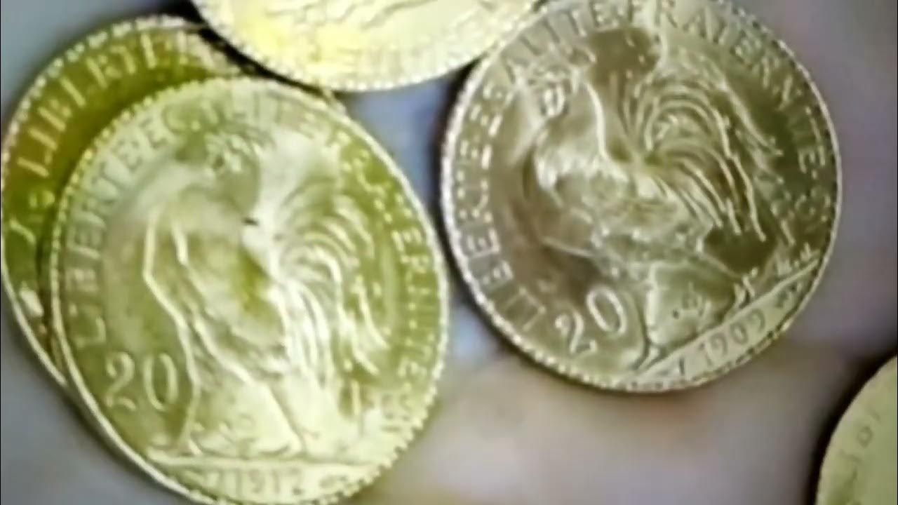 العملة الذهبية اللويزة الحرة 10 فرنك والفرق بينها وبين اللويزة 20 فرنك ...