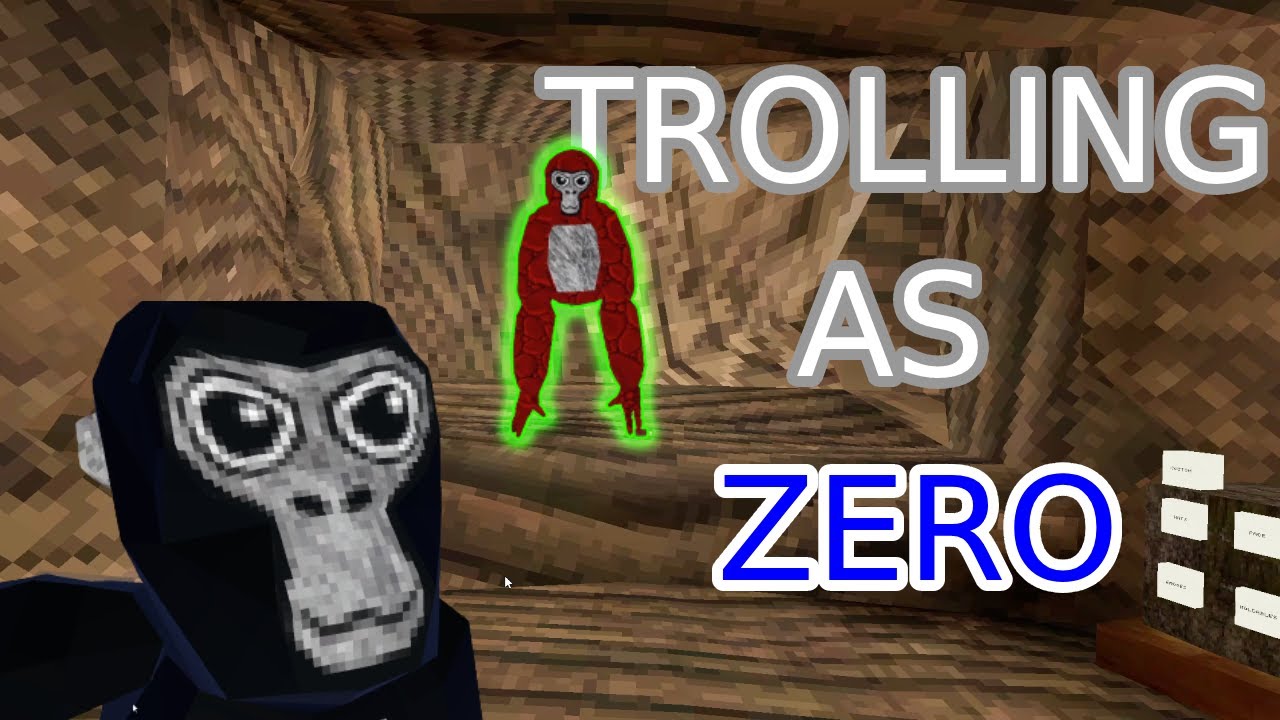 Trolling as a (ZERO) WITH MODS in Gorilla tag - YouTube