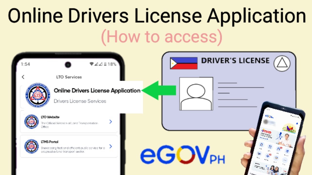 How to Access Online Drivers License Application in eGovPH App - YouTube
