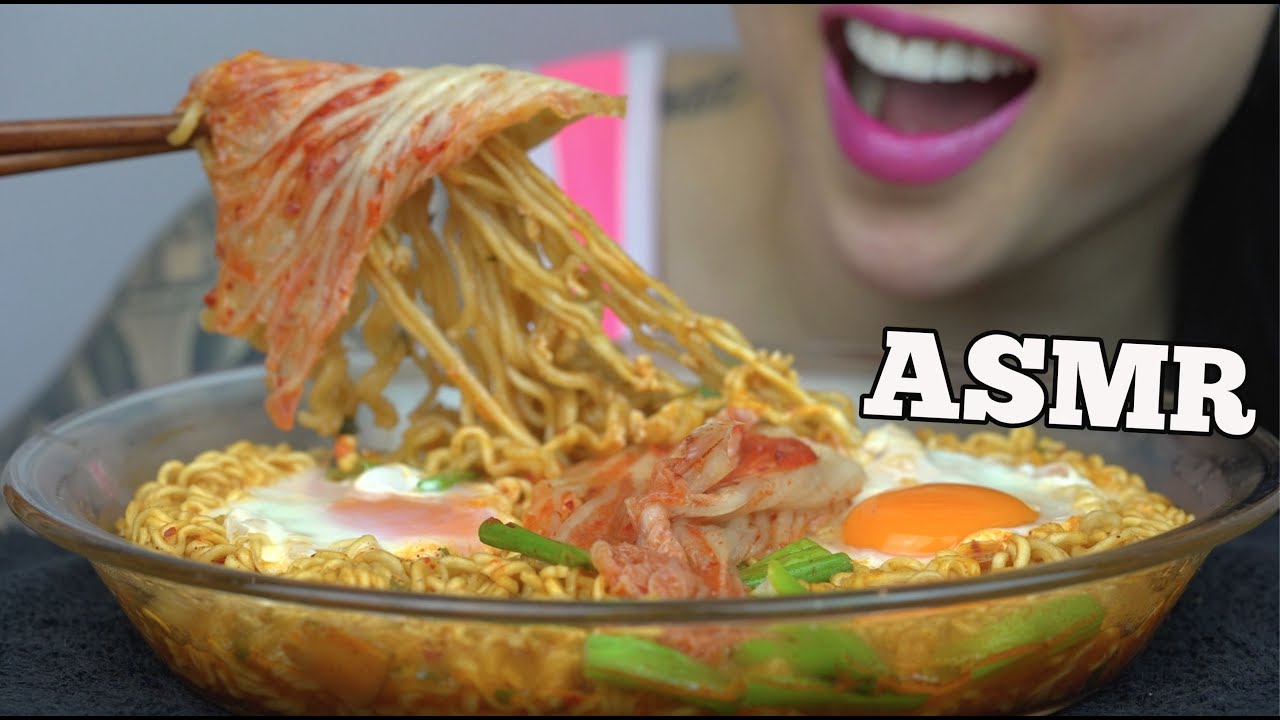ASMR CLOSE UP *NEW SET UP TESTING (NOODLES EATING SOUNDS) NO TALKING ...