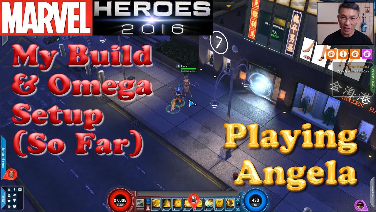 Marvel Heroes Playing Angela Ep 5 - My Build & Omega Setup So Far - YouTube