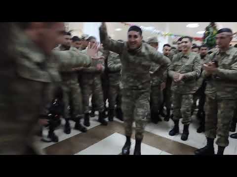 Kazarmada şıdırğı rəqs - Qusardakı herbi hisse - 24 dekabr 2017