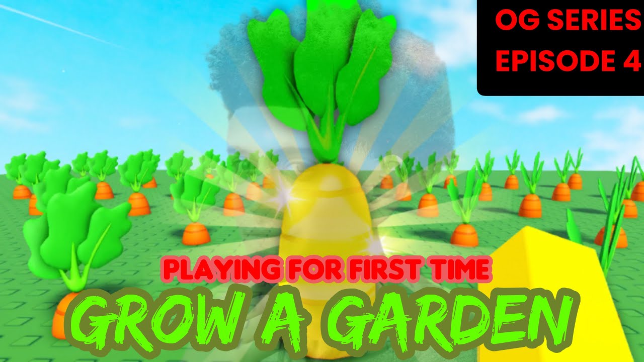Play Grow a garden for the first time - YouTube