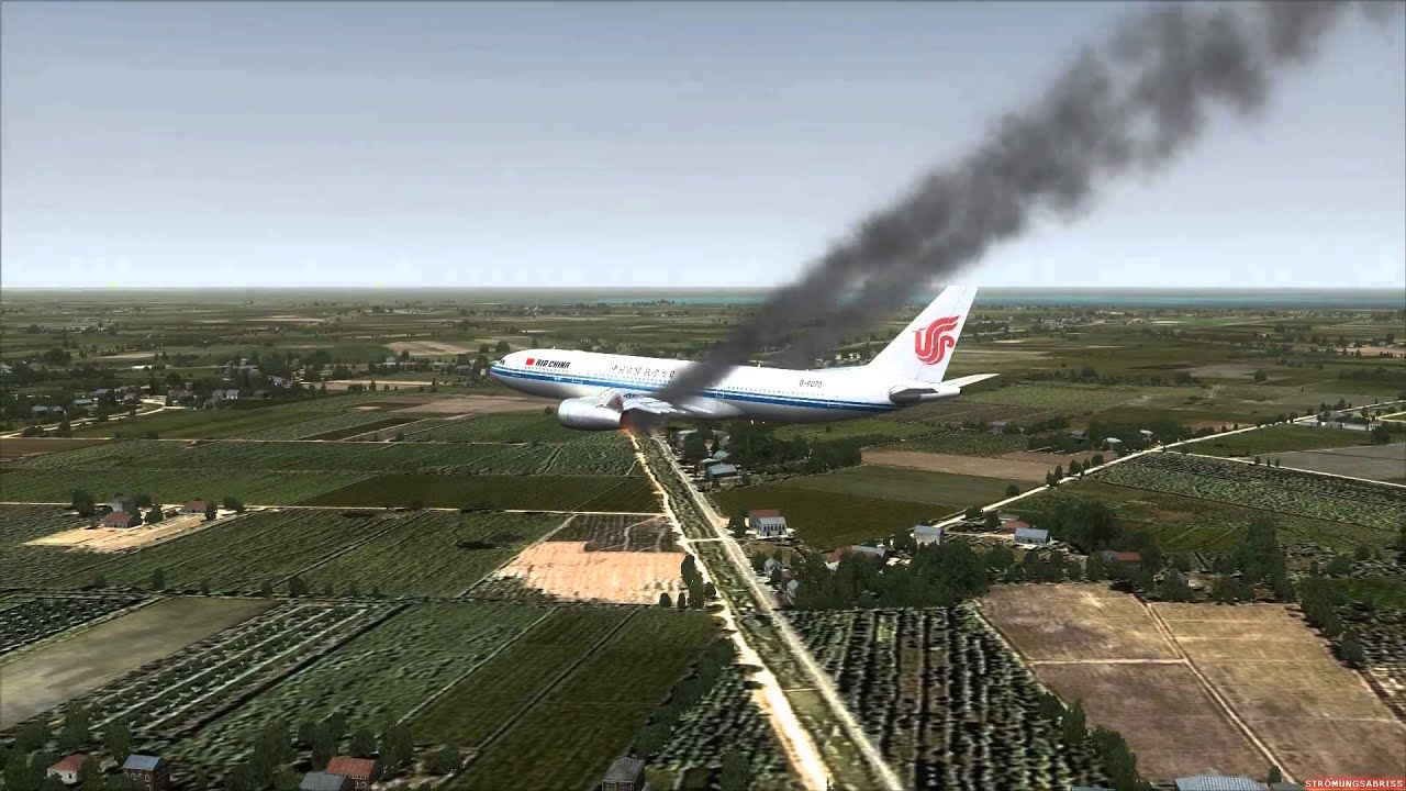 Chinese A330 crash at Shanghai 在坠机上海 - YouTube
