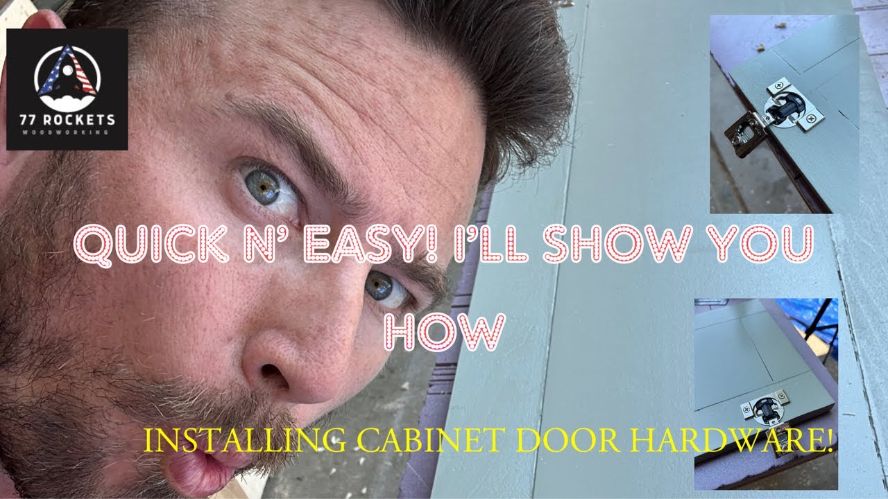 Installing Cabinet Door Hardware! Fast and Easy! Let me show you how ...