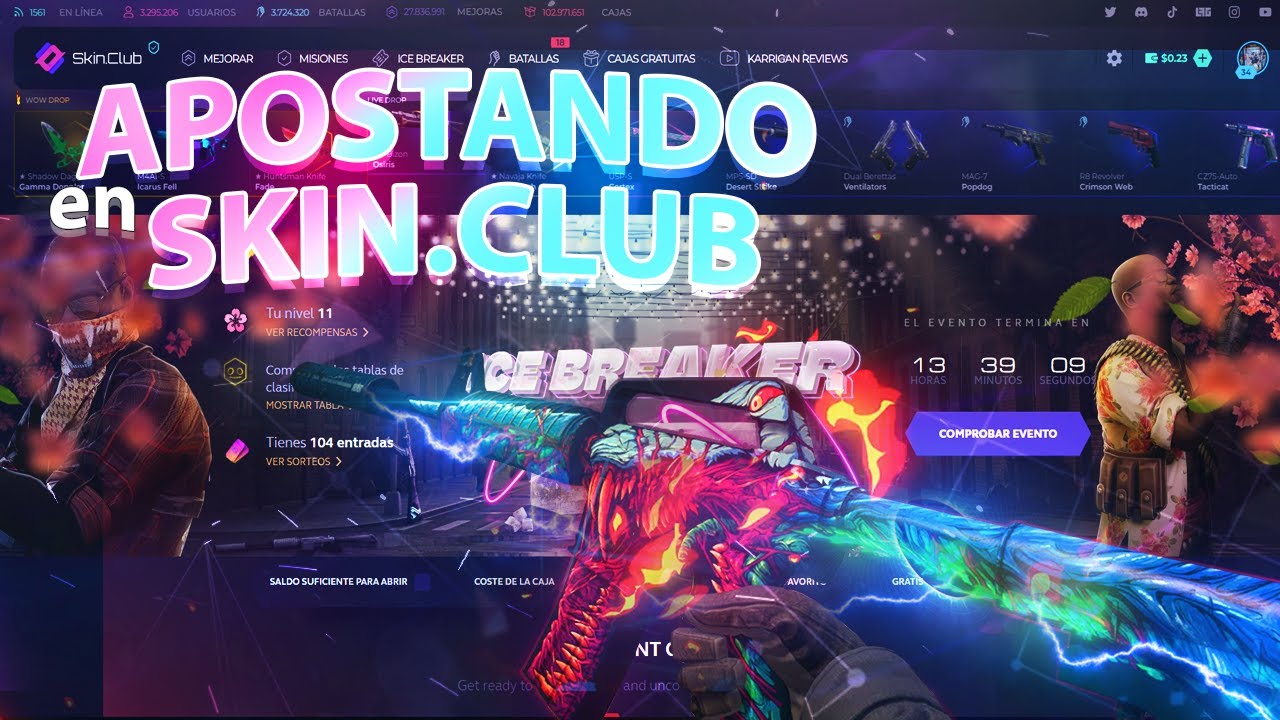 Apostando en SKIN.CLUB I DAGAS EN CAJA DE 2 USD?? - YouTube