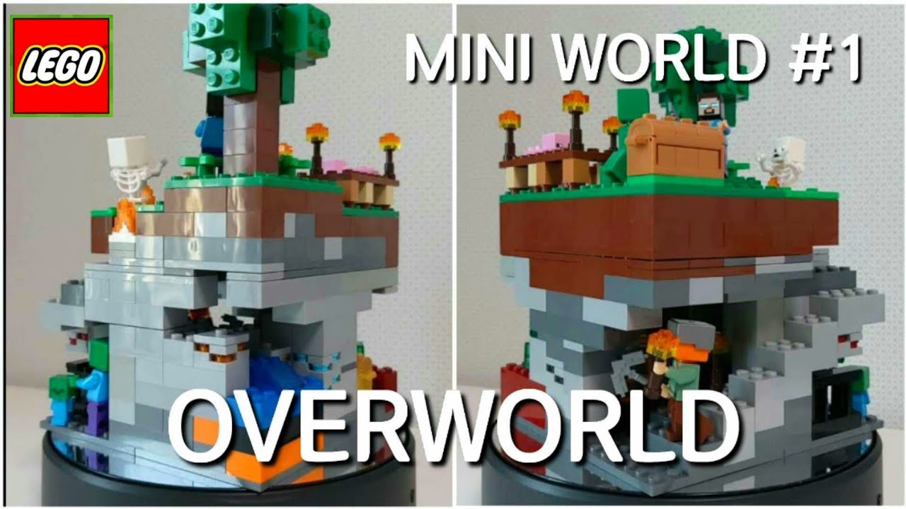 [레고창작] 마인크래프트 미니월드#1 오버월드(Minecraft Miniworld #1 OVERWORLD, Lego MOC) 1 ...