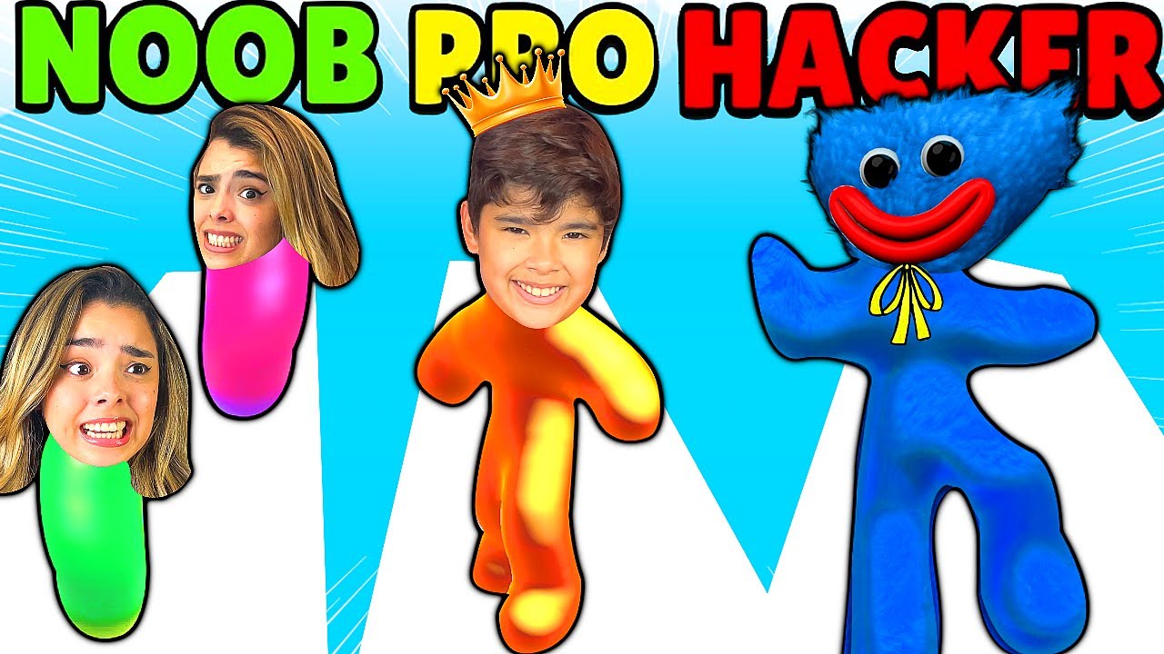 CORRIDA DE AMOEBAS NOOB Vs PRO Vs HACKER no Blob Runner 3D !!! - YouTube