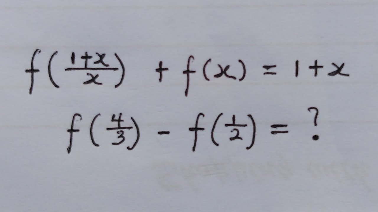 A nice functional equation | Olympiad Math | #maths #mathematics - YouTube