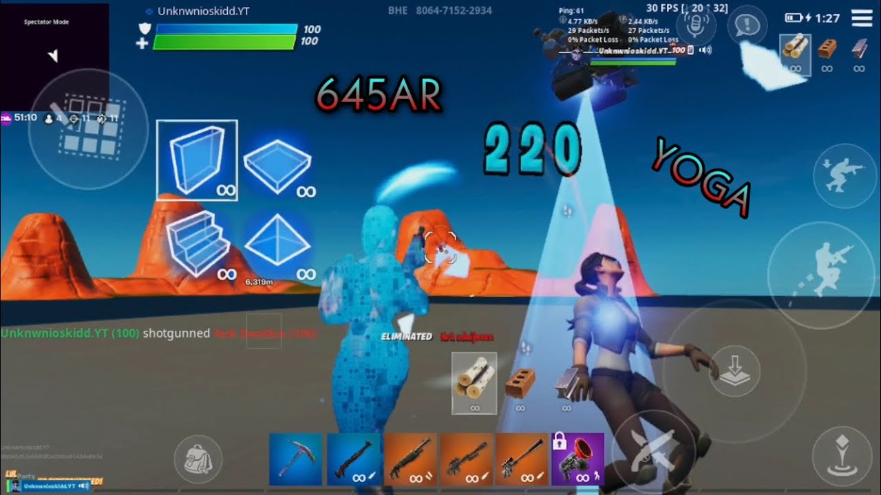 645AR - Yoga (Fortnite mobile montage) - YouTube