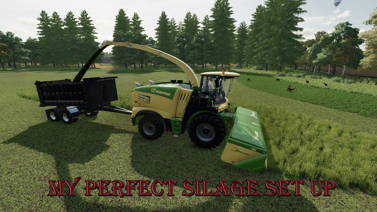 FS22, My silage set up, finding the right trailer for you - YouTube