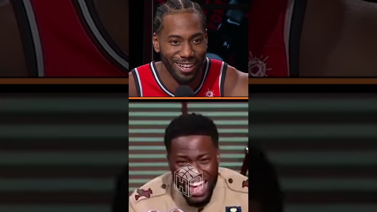 Kevin Hart cries while reacting to Kawhi Leonard interview #shorts ...