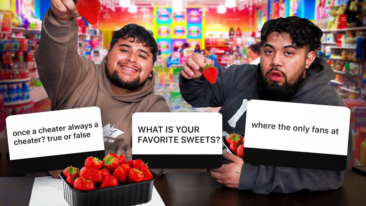 TRYING THE BEST STRAWBERRY SWEETS WHILE ANSWERING CONTROVERSIAL ...