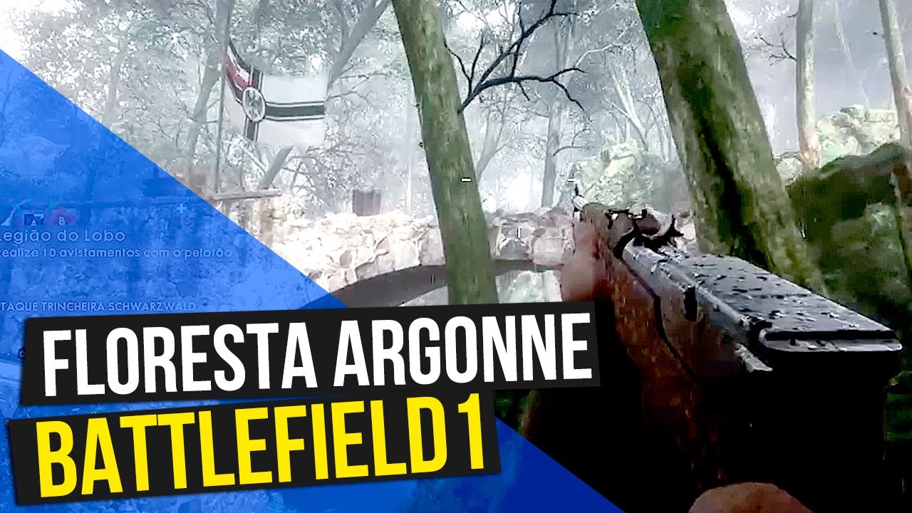 BATTLEFIELD 1 - FLORESTA ARGONNE - ARMA SELBSTLADER M1916 - ARMAS BF1 ...